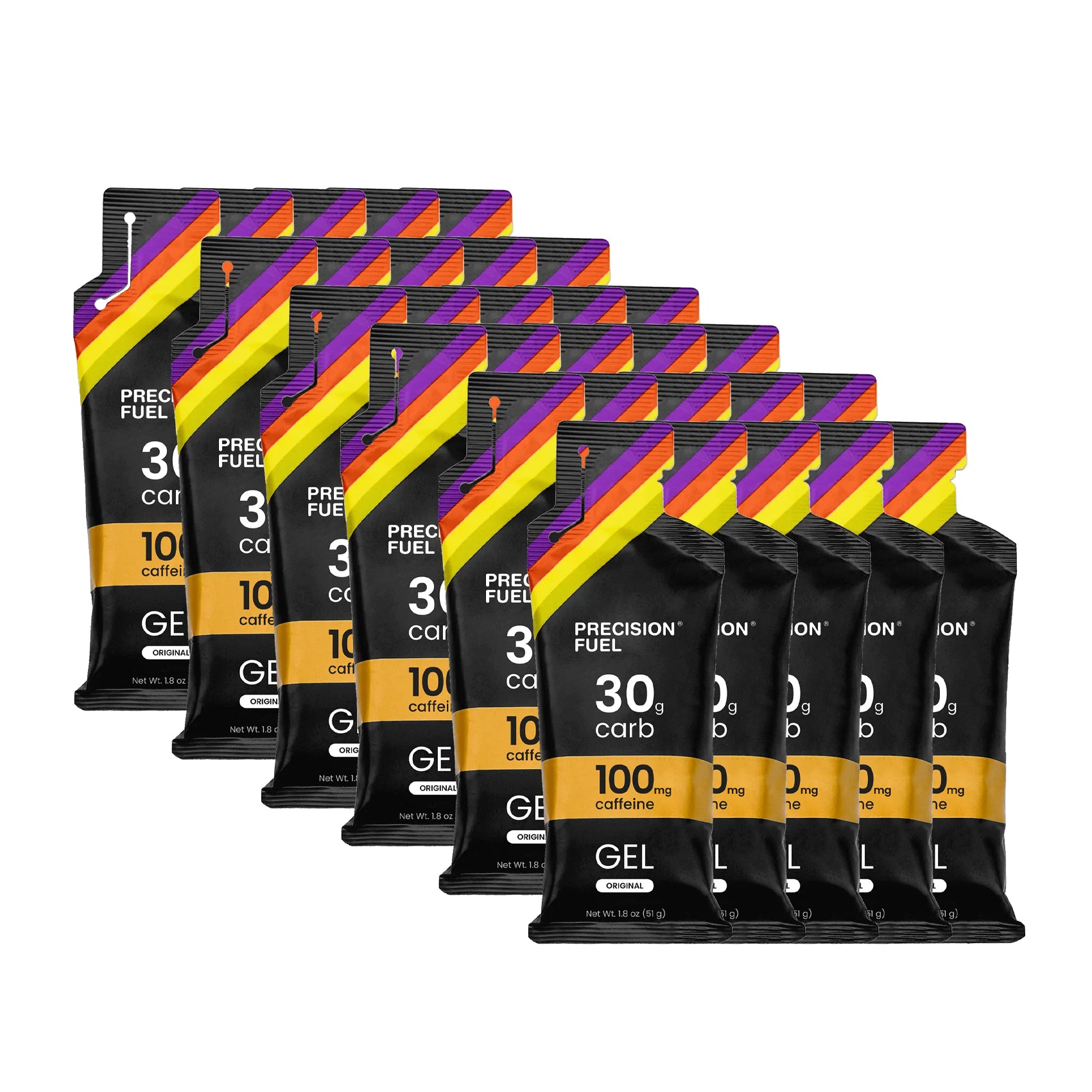 Precision Fuel & Hydration PF 30 Caffeine Energy Gel - 30 Pack